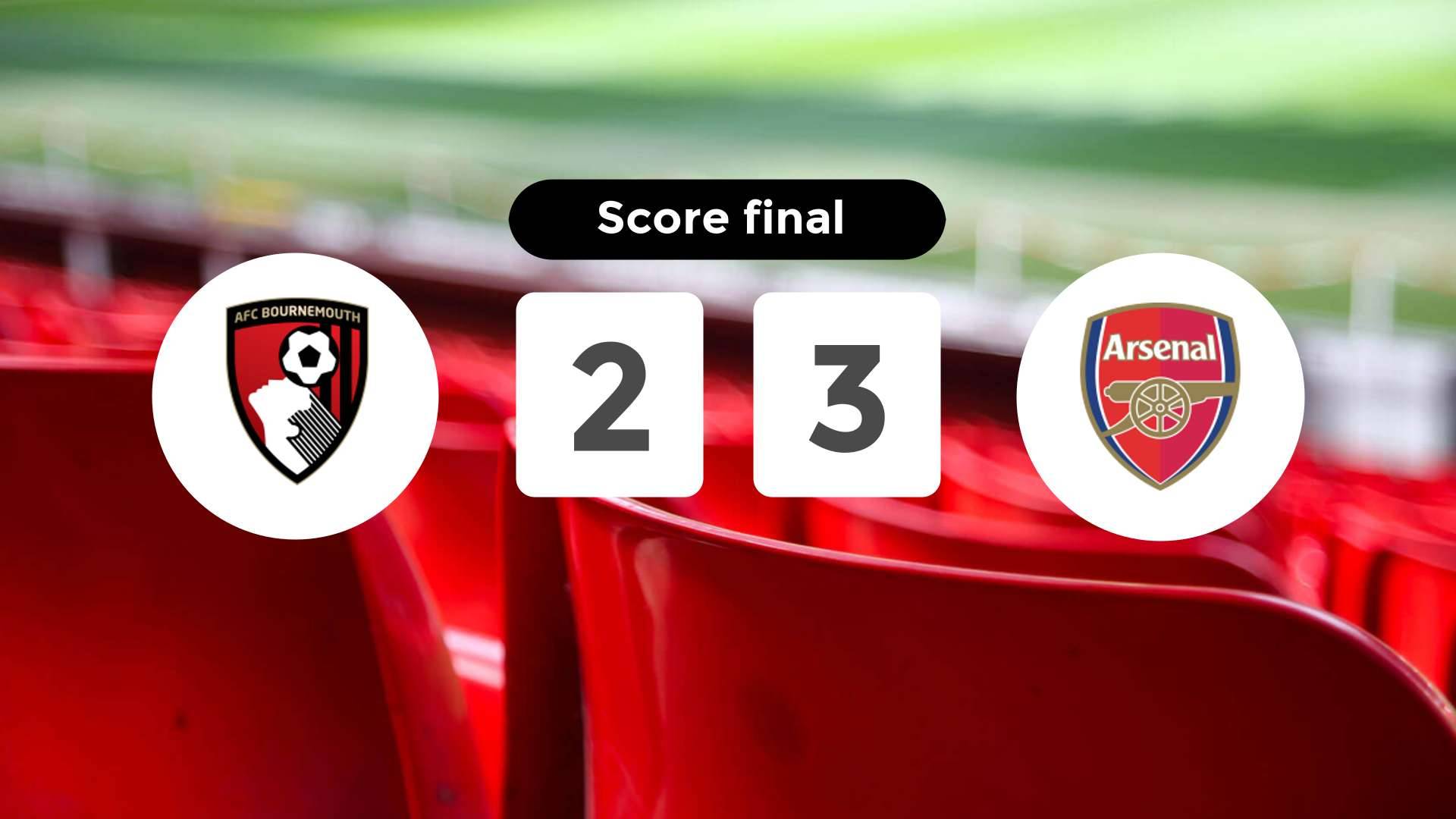 Résumé du match AFC Bournemouth vs Arsenal du 3 janvier 2026