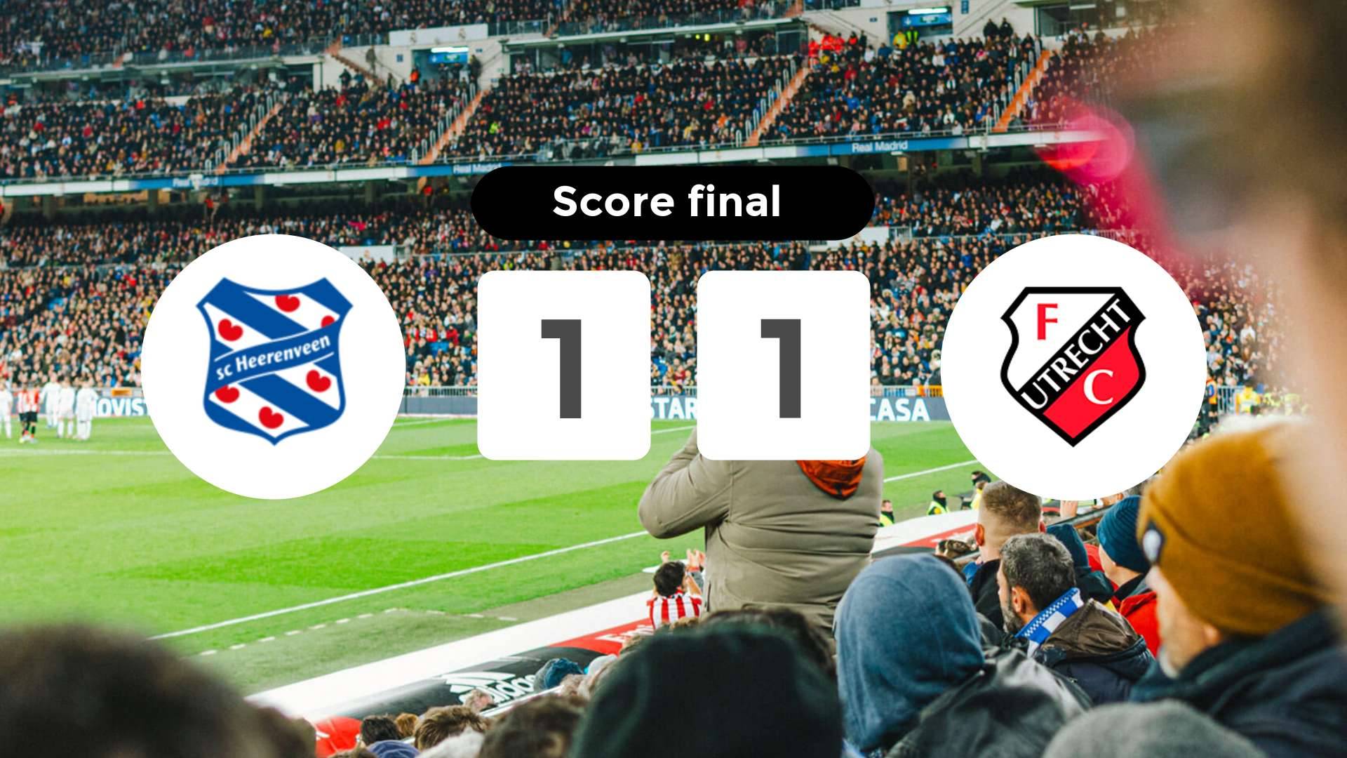 Résumé du match SC Heerenveen vs FC Utrecht du 1 février 2026